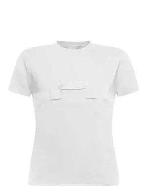John Richmond Embroidered Cotton T-shirt - White
