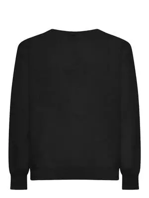John Richmond Perforated Detail Sweater - Black