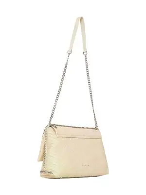 John Richmond Chain Detail Shoulder Bag - Neutrals