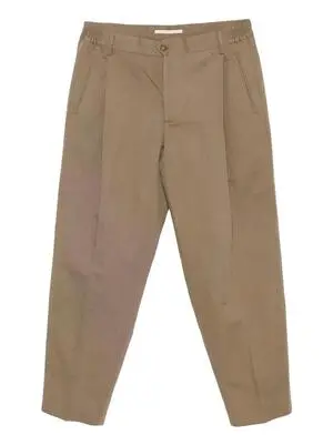 BRIGLIA 1949 Elasticated Pleated Trousers - Green