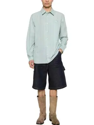 DIESEL® Striped Embroidered Shirt - Green