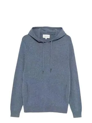 Eric Bompard Cashmere Drawstring Hoodie - Blue