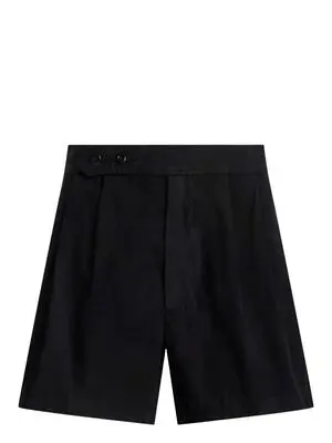 Polo Ralph Lauren Pleated Cotton Shorts - Black