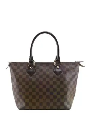 LOUIS VUITTON Damier Ebene Saleya Pm Handbag - Brown