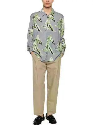 Paul Smith Print Buttoned Shirt - Grey