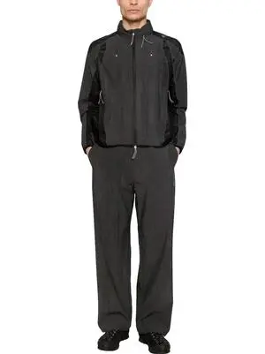 ROA Zip-fastening Striped Jacket - Grey