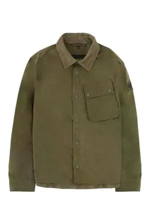 Belstaff Corduroy-collar Cotton Jacket - Green