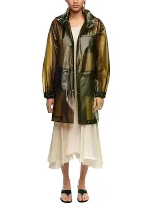 Bimba Y Lola Hooded Trench Coat - Green