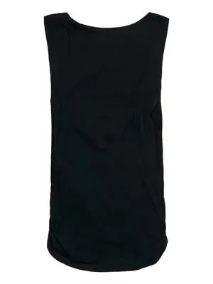Bimba Y Lola Ruched Backless Tank Top - Black