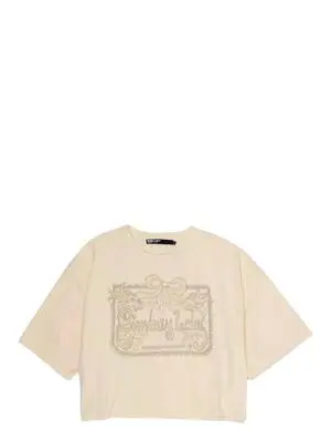 Bimba Y Lola Graphic Print T-shirt - Neutrals