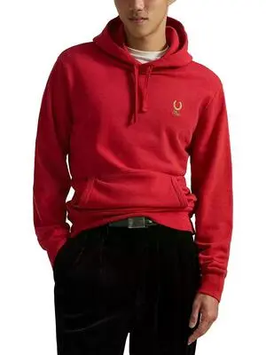 Polo Ralph Lauren Logo-embroidered Hoodie - Red