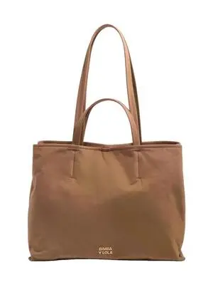 Bimba Y Lola Chihuahua Logo-plaque Tote Bag - Brown