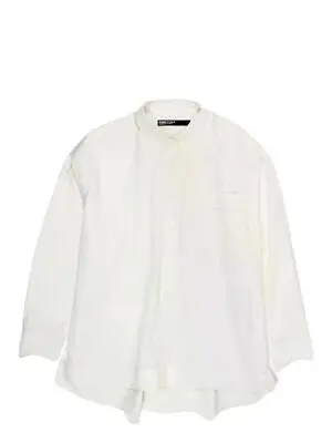 Bimba Y Lola Cotton Blend Shirt With Contrast Stitching - White