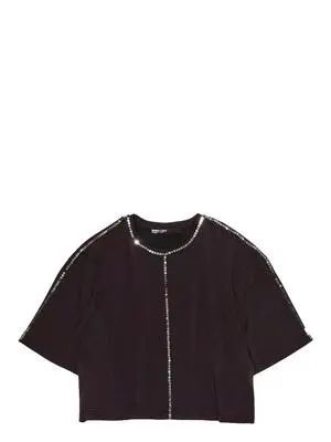 Bimba Y Lola Sequin Embellished T-shirt - Black