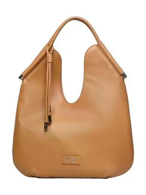 V°73 Amber Shoulder Bag With Top Handle And Tassel Detail - Brown