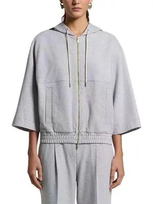 Peserico Zip Hoodie - Grey