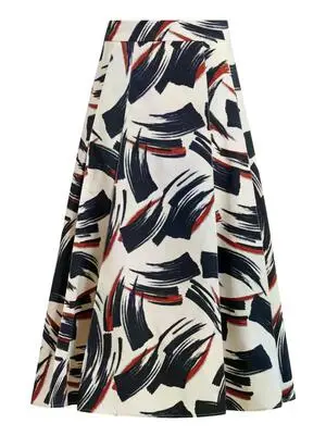 Essentiel Antwerp Printed Midi Skirt - Neutrals
