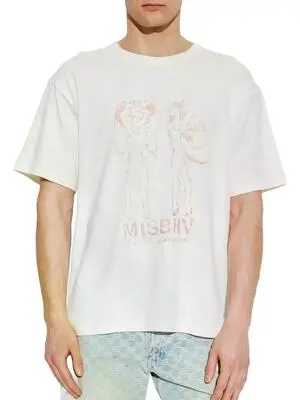 MISBHV Graphic Print T-shirt - Neutrals