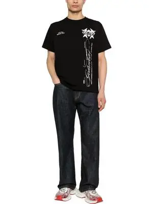 Gcds Graphic-print T-shirt - Black