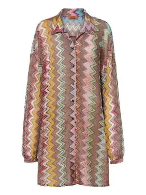 Missoni Zigzag Lame Shirt - Multicoloured
