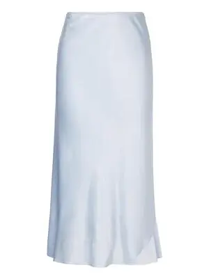 Dorothee Schumacher Satin Midi Skirt - Blue