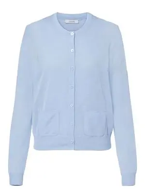 Dorothee Schumacher Semi-sheer Cotton-blend Cardigan - Blue