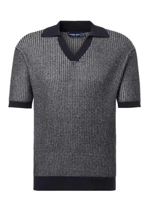 Frescobol Carioca Rino Cotton And Cashmere Polo Shirt - Blue