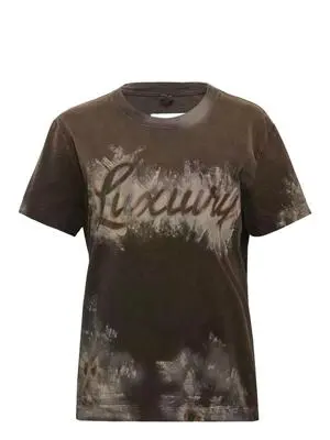 DOUBLET Luxury Mud Paint T-shirt - Brown