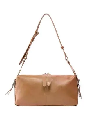 Pinko Love Birds-detail Shoulder Bag - Brown