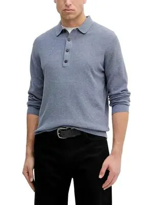 HACKETT  Button-fastening Polo Shirt - Blue