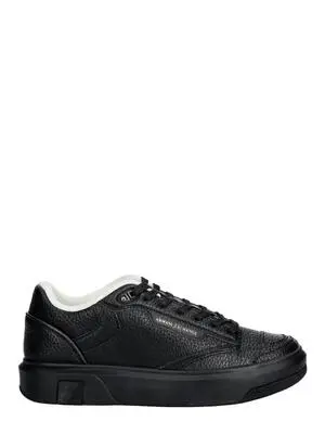 Armani Exchange Panelled Lace-up Sneakers - Black