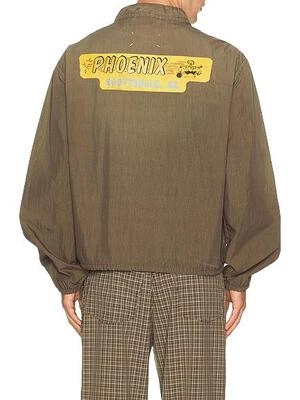 MAISON MARGIELA Sports Jacket With Graphic Detail - Walnut