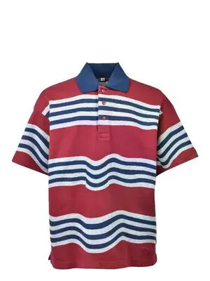 NAPA BY MARTINE ROSE Ego Ss Striped Polo Shirt - Red