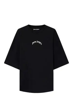Palm Angels Logo Oversized T-shirt - Black