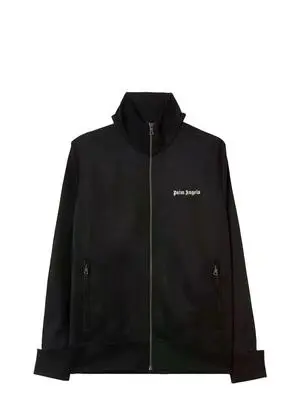 Palm Angels Logo Striped Jacket - Black