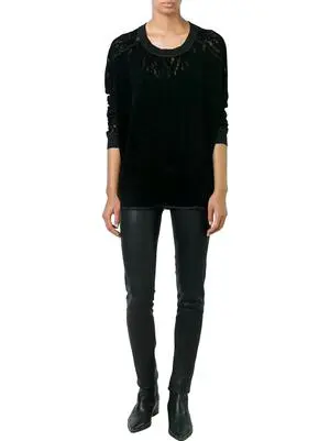 High Assume Lace Top - Black