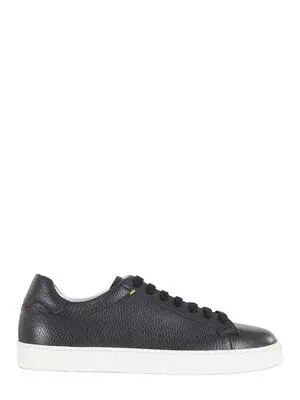 DOUCAL'S Leather Lace-up Sneakers - Blue