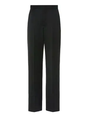MAISON MARGIELA Maison Margiela Wool Front Crease Trousers Black