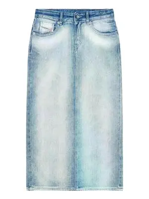 DIESEL® De-skye-fsi Five-pocket Midi Denim Skirt - Blue