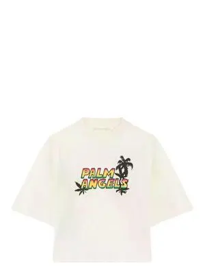 PALM ANGELS Palm Angels Graphic Print Boxy T-Shirt