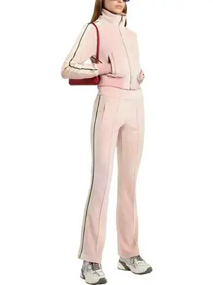Palm Angels Zip Crop Track Jacket - Pink