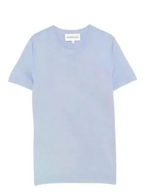 Eric Bompard Agate Cotton Round Neck T-shirt - Blue