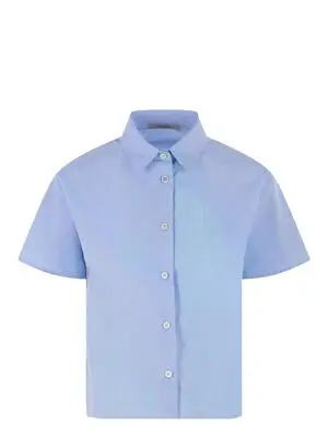 Dusan Buttoned Shirt With Pointed Collar - Blue