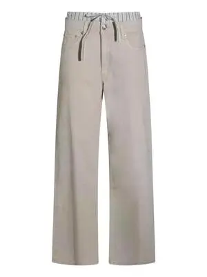 Rag & Bone Rag & Bone Striped-Waist Drawstring Jeans Neutrals
