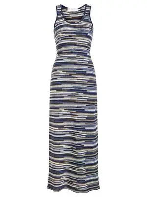 Proenza Schouler White Label Zinah Knit Maxi Dress - Blue