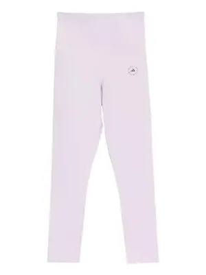 Adidas By Stella McCartney Logo High-waisted Leggings - Purple