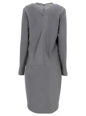 Brunello Cucinelli Draped Mini Dress - Grey