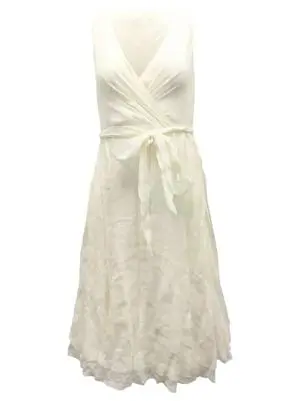 Polo Ralph Lauren Tie-waist Midi Dress - Neutrals