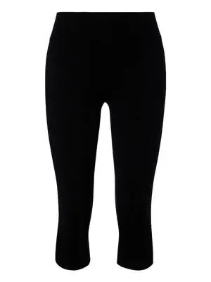 TOTEME Knitted Capri Leggings - Black
