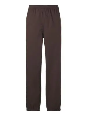 Miu Miu Cotton Twill Tapered Pants - Brown